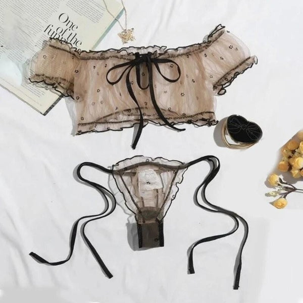 Sheer Lingerie Lounge Set